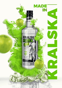 KRALSKA vodka APPLE FL.